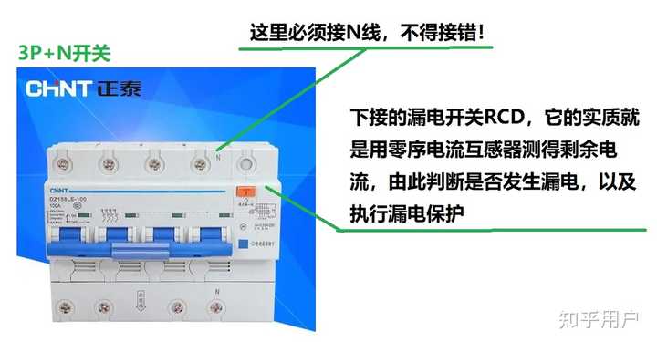 带漏电的塑壳断路器有4P和3P+N的，他们有什么区别啊，都用到什么场合？ - 知乎