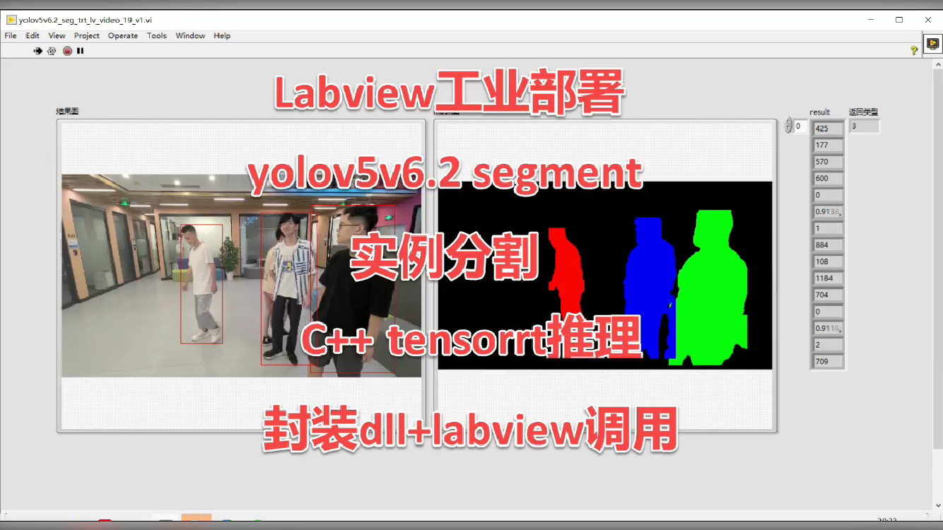 Yolov5v6 2 Segment 实例分割 Labview工业部署应用 知乎