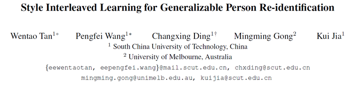 论文笔记19：Style Interleaved Learning for Generalizable Person Re-identification - 知乎