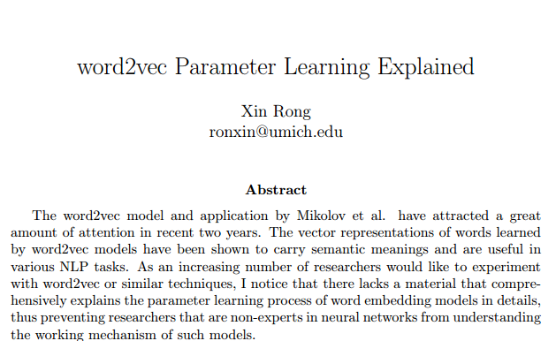 【翻译】Word2vec Parameter Learning Explained - 知乎
